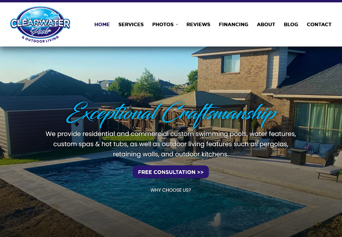 Swimming Pool Builder Promotions Waxahachie TX | Clearwater Pools & Outdoor Living